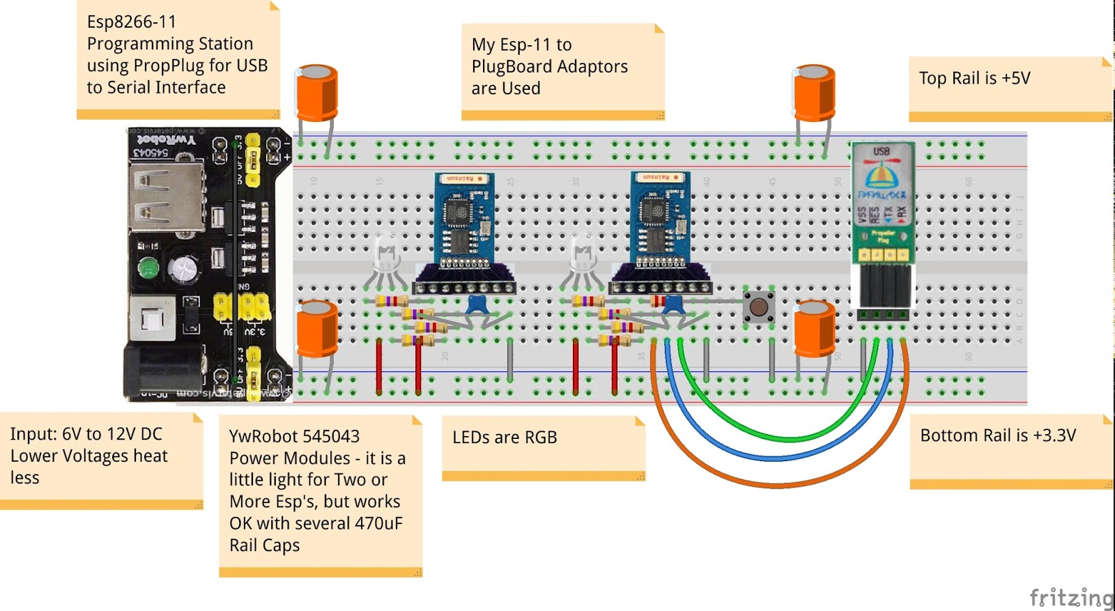 WA0UWH - Electronics & HAM Radio Blog: Esp8266 - Futzing with Fritzing