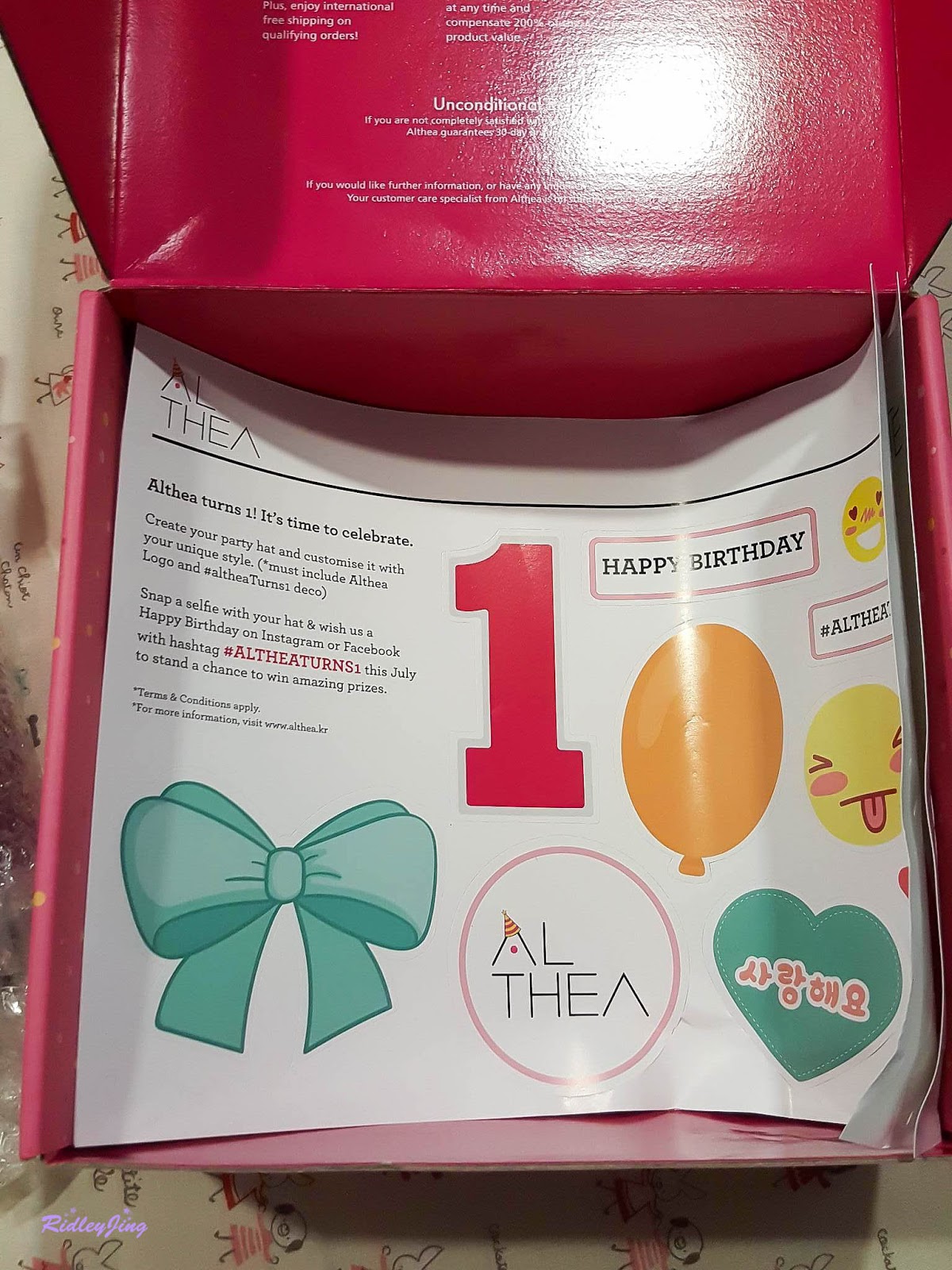 Happy Birthday Althea! - Ridley Jing