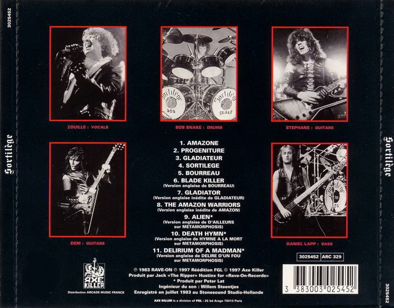 Larmes de héros: Sortilège (EP) Sortilège, Heavy-Metal français