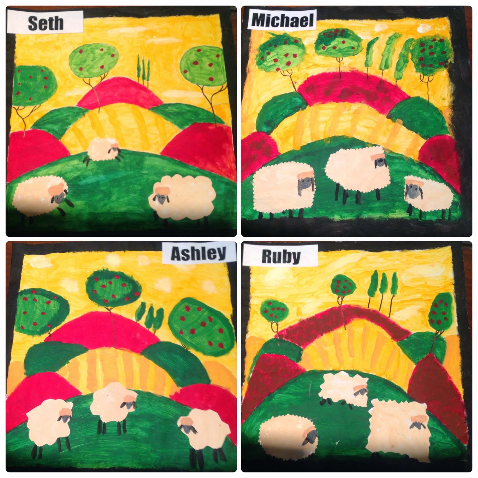 Bledisloe School - Room 13: Farm Inspired Art.