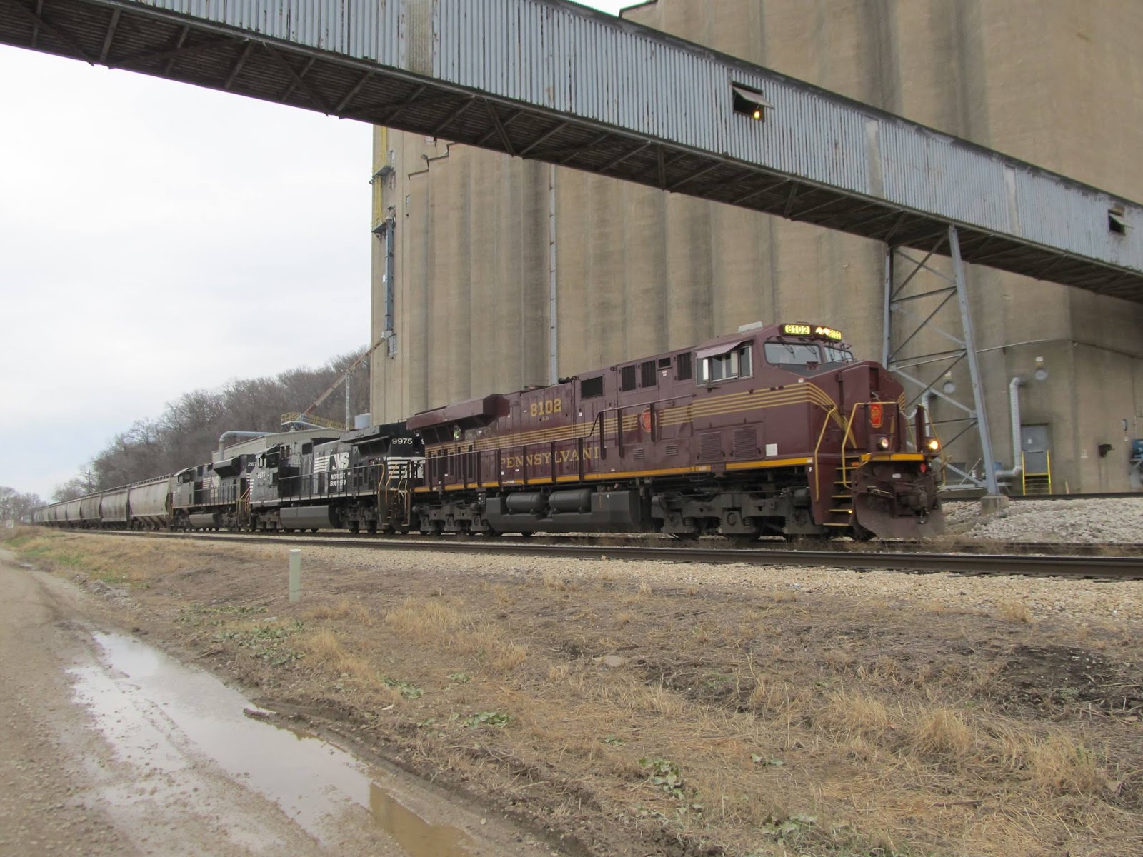 Towns and Nature: Peoria, IL: Norfolk Southern's PRR Heritage Unit