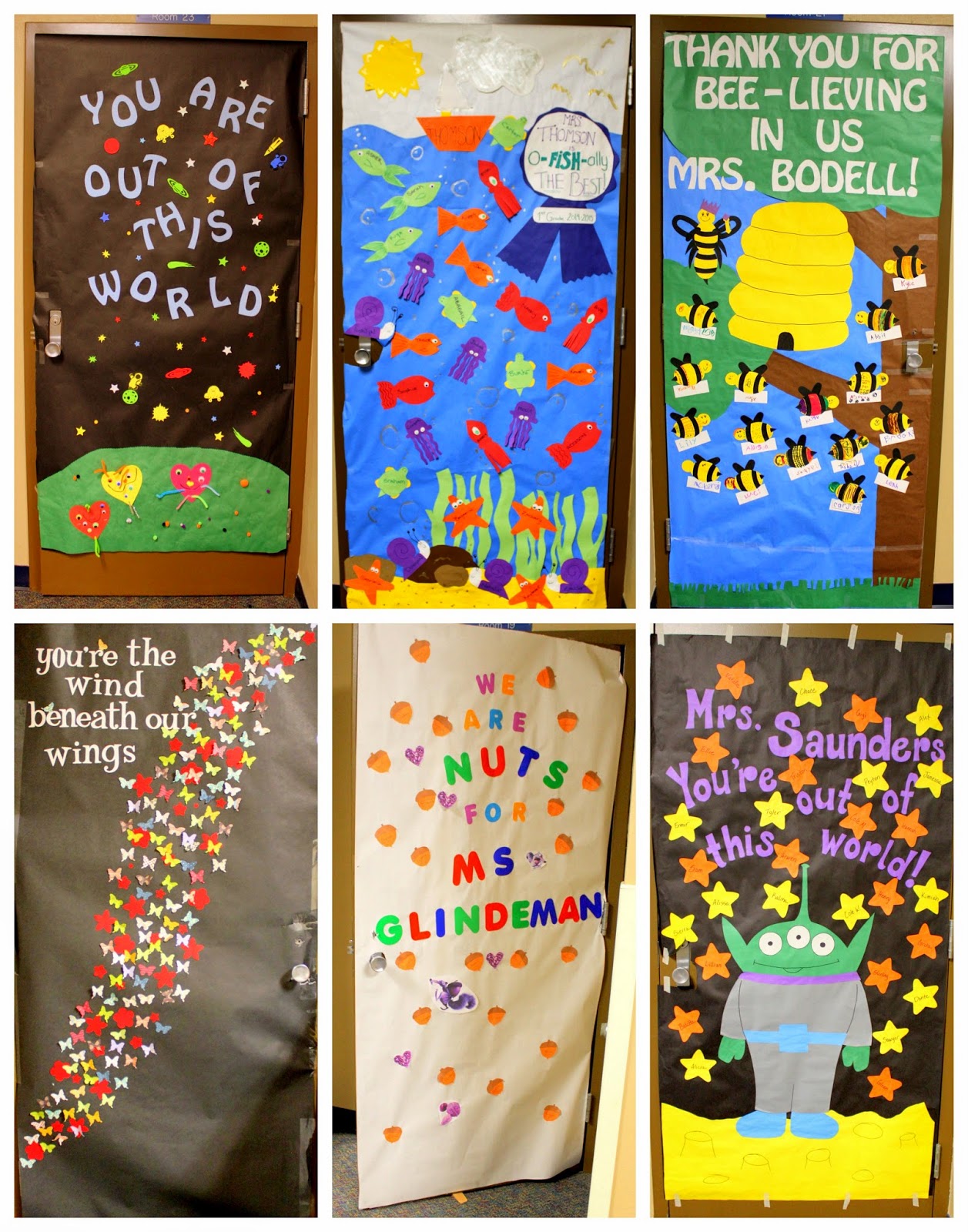 Crafty Sisters: Teacher Appreciation Door Decorations 2015