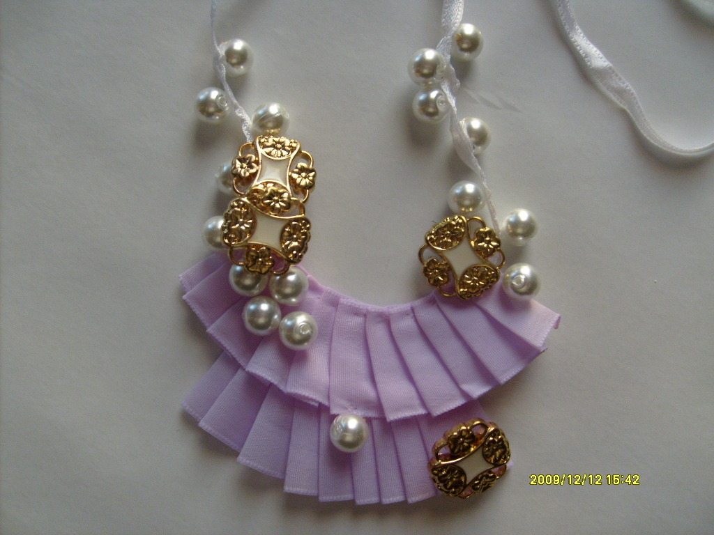 Handmade Paper-Heaven: handmade ribbon necklaces / lanturi facute de ...