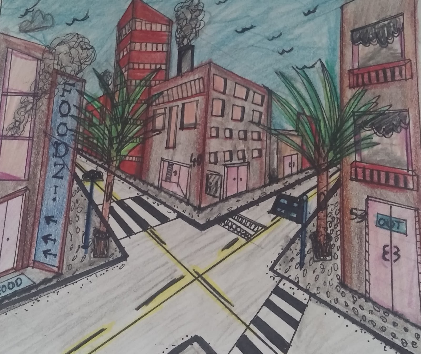 ~ Visual Design! ~: Understanding One-Point Perspective and Evolving