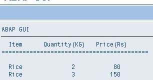 ABAP : CHECK statement
