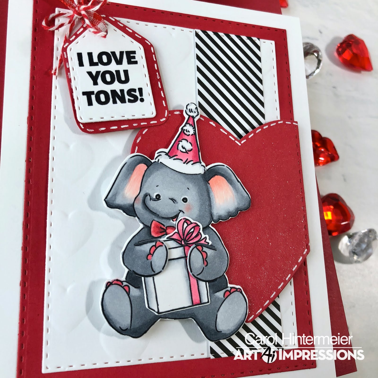 Art Impressions Blog: Lovable Animals Valentines Cards | Art Impressions