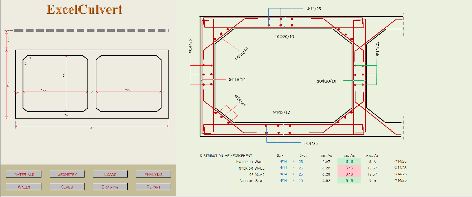 excel sheet for culvert design