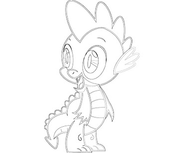 #1 Spike Coloring Page