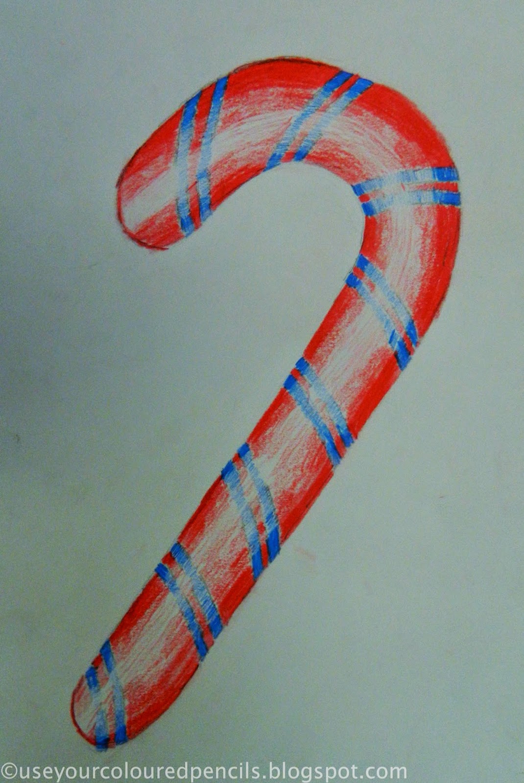 Use Your Coloured Pencils: Candy Cane Drawings