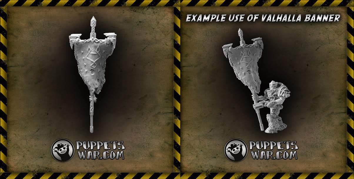 Wargame News and Terrain: Puppetswar: New Valhalla Banner Released