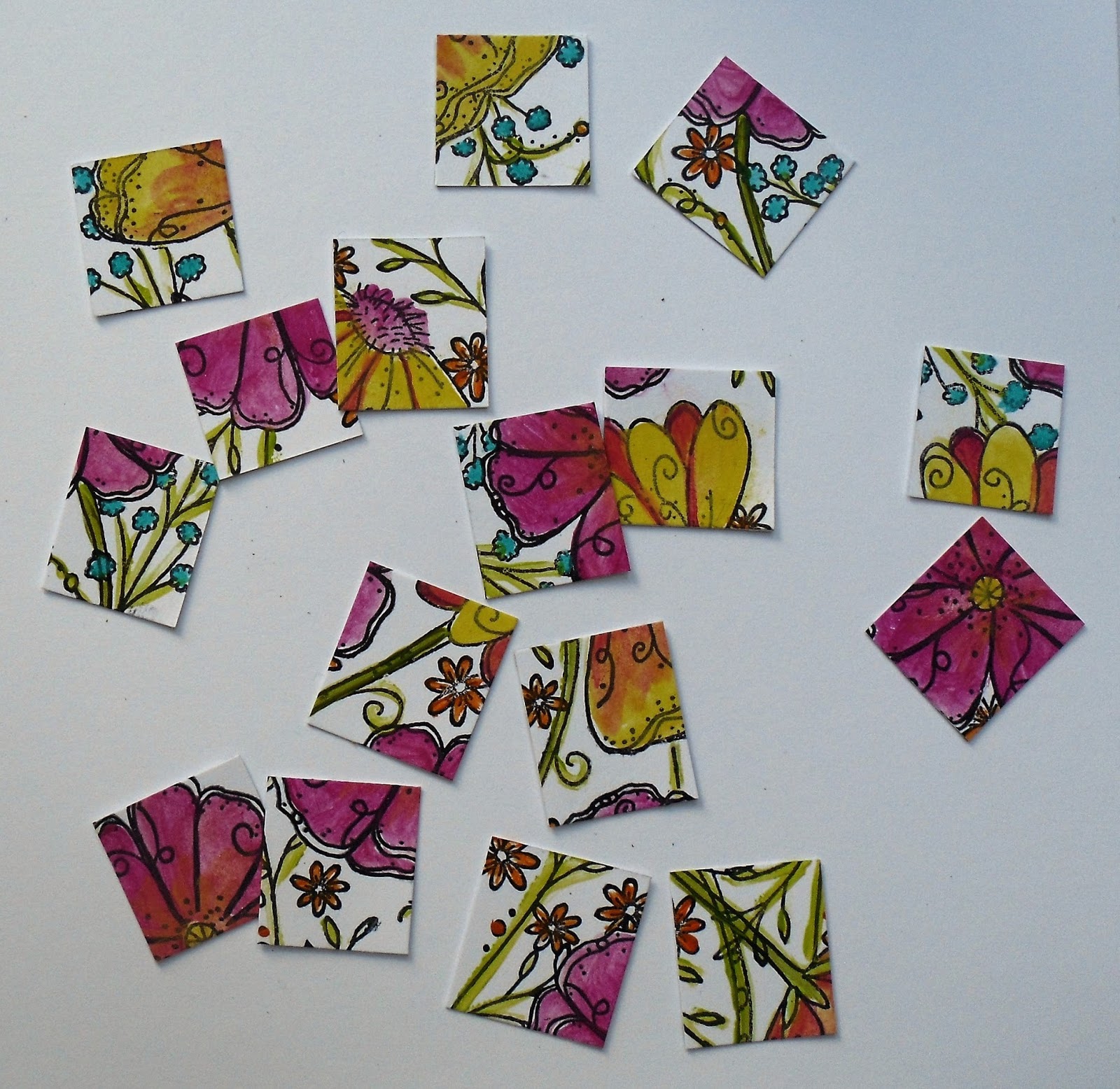 PaperArtsy: 2016 #20 Flower Grid {by Helen Chilton}