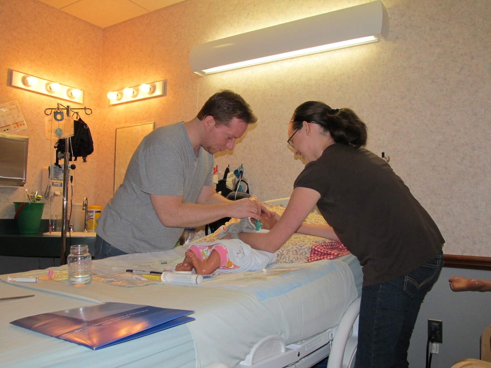 Aidan... With Eos: Feeding Tube: Tube Day