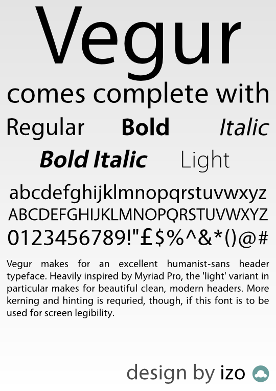 Envision : "Aero Fonts" 8 Excellent Fonts For Screen and Print