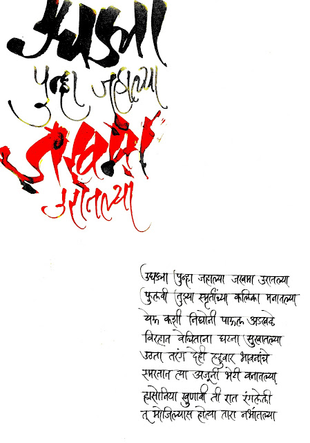 Calligraphic Expressions.... .... by B G Limaye: Calligraphy -28.03.2012