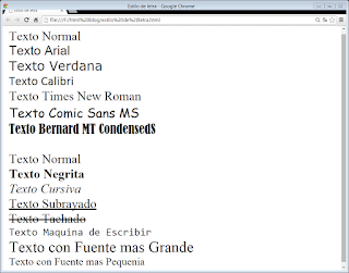 Auge: Estilos de letra en HTML. Parte 1