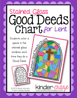 Faith Filled Freebies: Lenten Good Deeds Chart