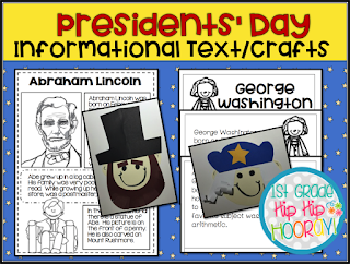 1st Grade Hip Hip Hooray!: Presidents' Day