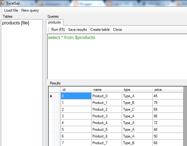 Leone dev: SQL query on spreadsheet