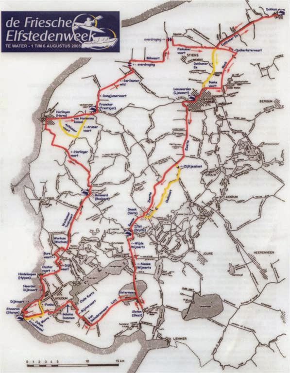 Friesland: Kano Elfstedentocht 2011