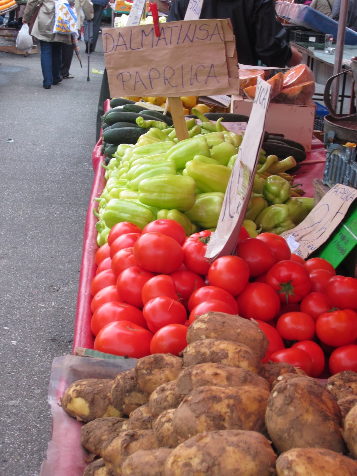 Souvenir Chronicles: ZAGREB, CROATIA: A FARMERS MARKET AND THE CHURCH ...