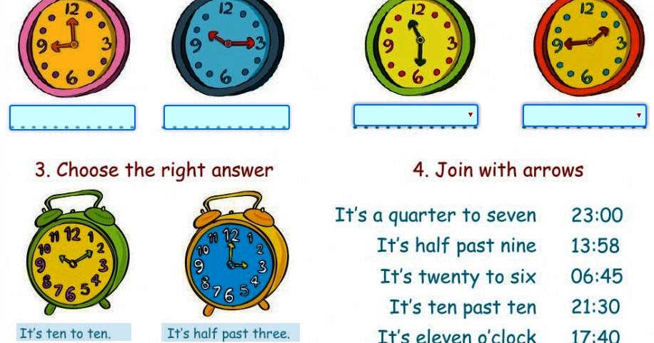 English is FUNtastic: Time - Several Interactive Exercises