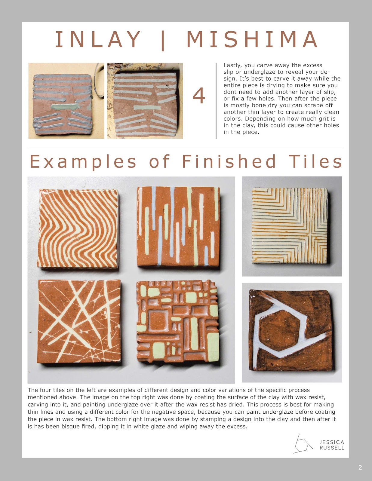 Ceramic Surface Design: Inlay/ Mishima