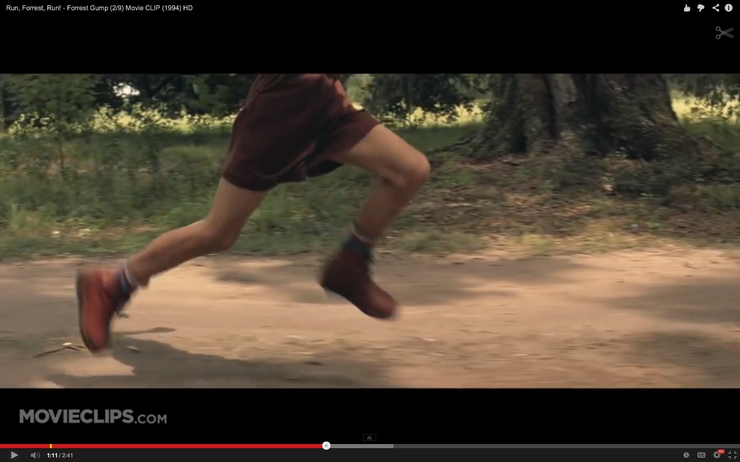 Maci Arms TCF 312: Midterm Blog Post: "Run Forrest Run!" Scene Analysis