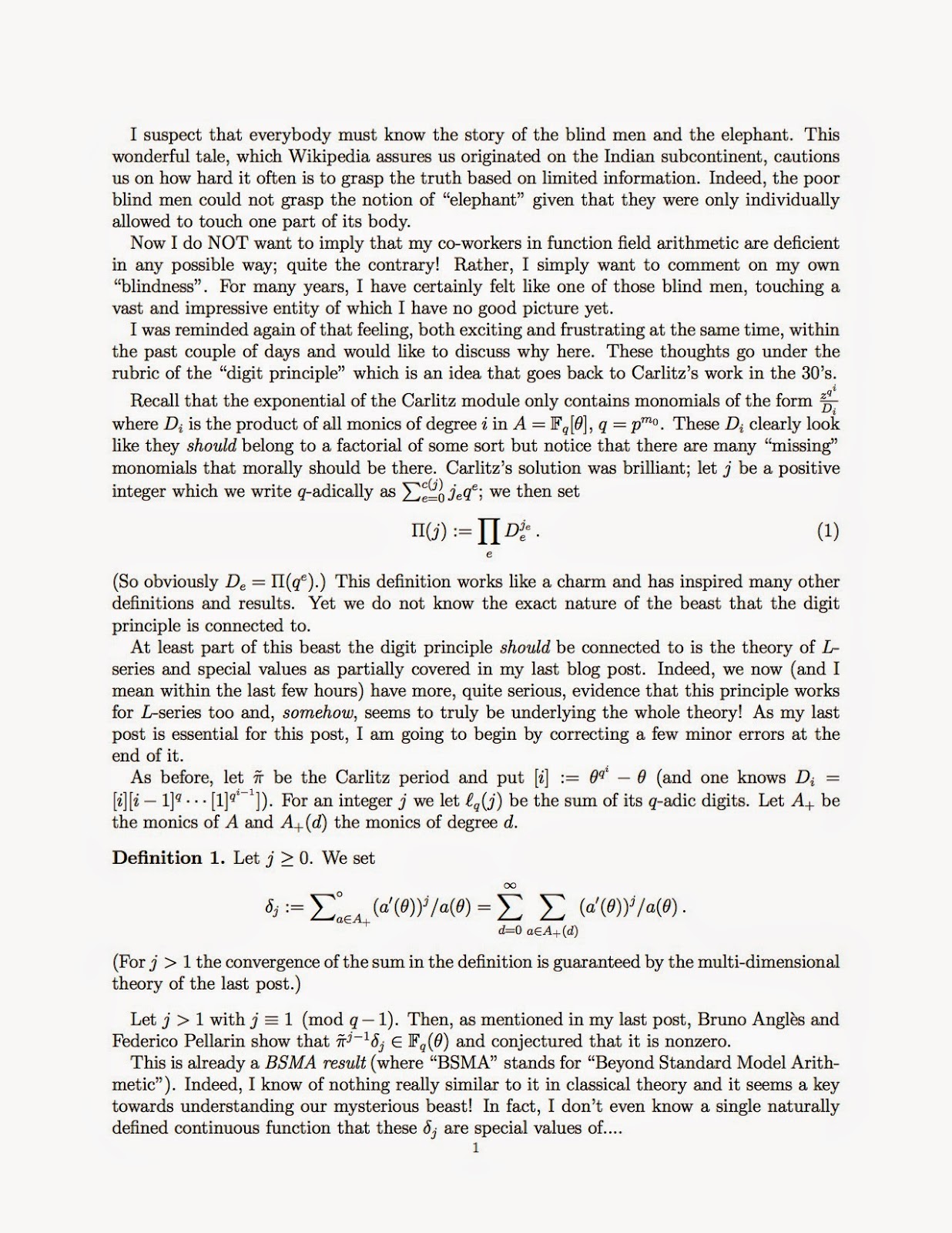 Noncommutative Geometry: The Digit Principle
