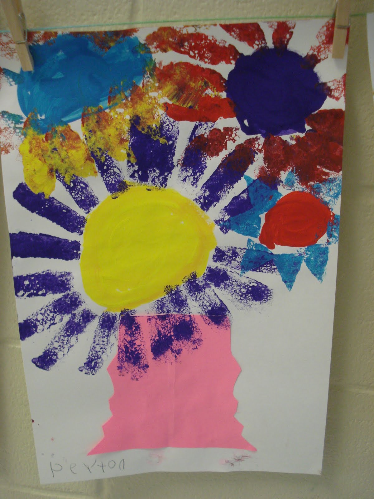 COLOR for EVERYONE: Kindergarten Flower Prints