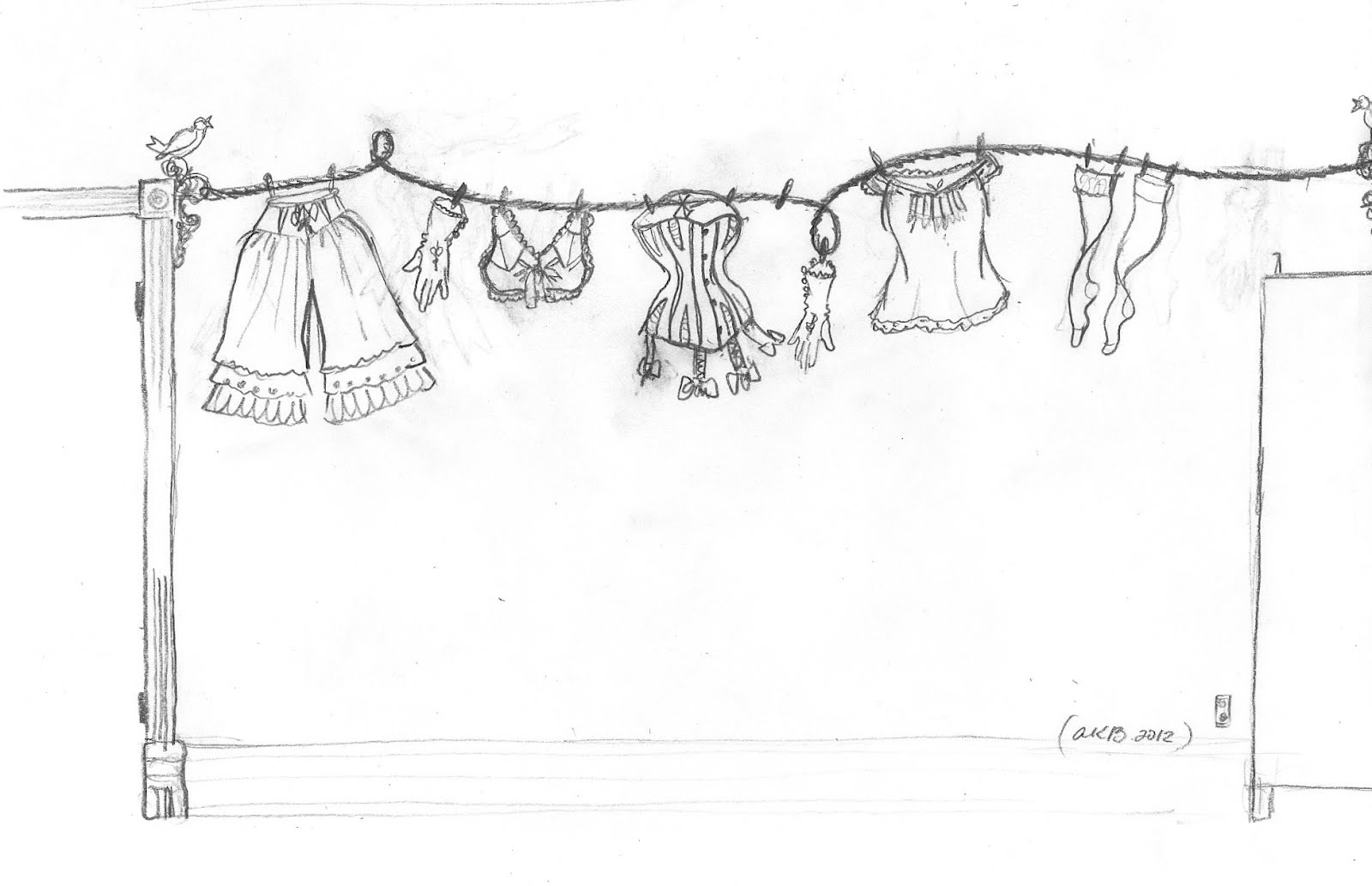 The Dusty Victorian: Victorian Underwear in my Laundry Room - Part I