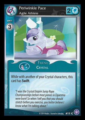My Little Pony Periwinkle Pace, Agile Athlete The Crystal Games CCG ...