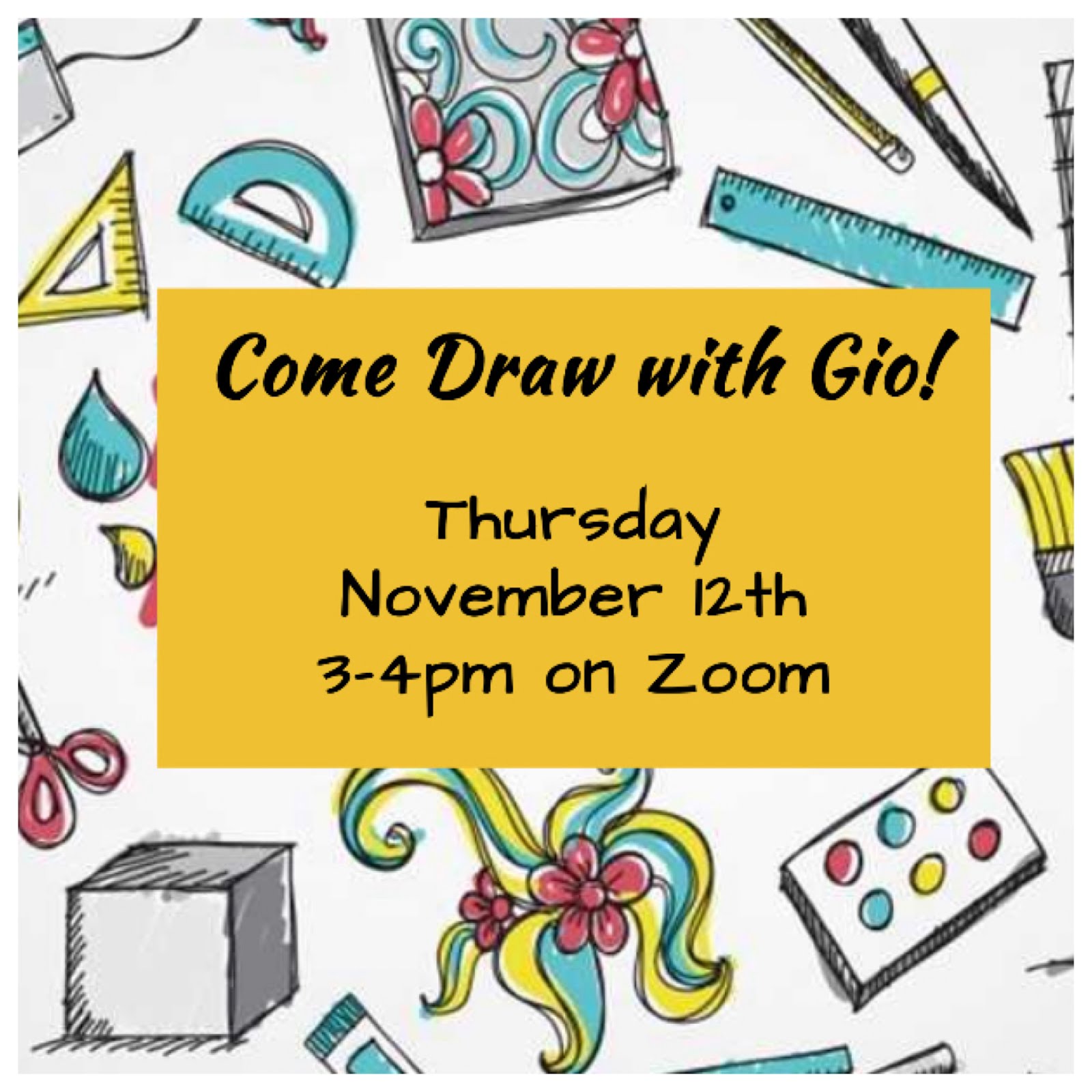 Marguerita Elementary PTA: Come Draw with Gio! Session #3