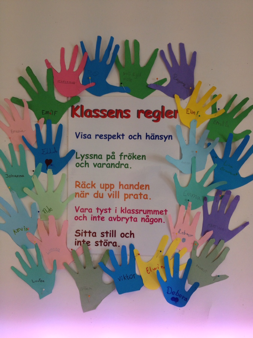 Blomsterbäcksskolan klass 5: Regler