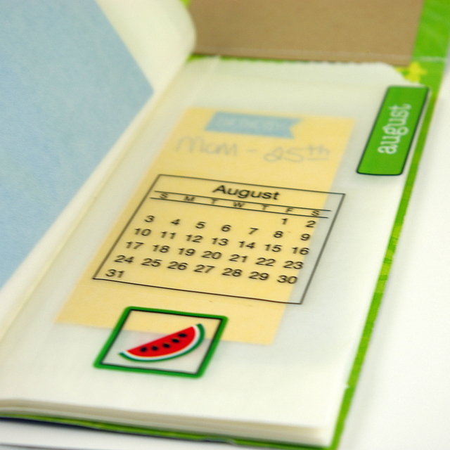 SRM Stickers: Purse Sized Mini Calendar by Michelle