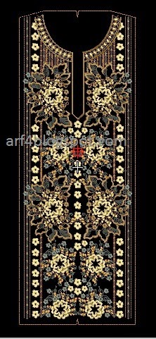 Berbagi: Kumpulan Motif Bordir Gamis Terbaru 2017