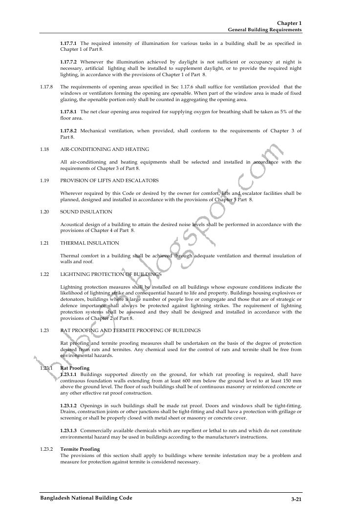 Bangladesh National Building Code: PART THREE: Chapter 1: General ...