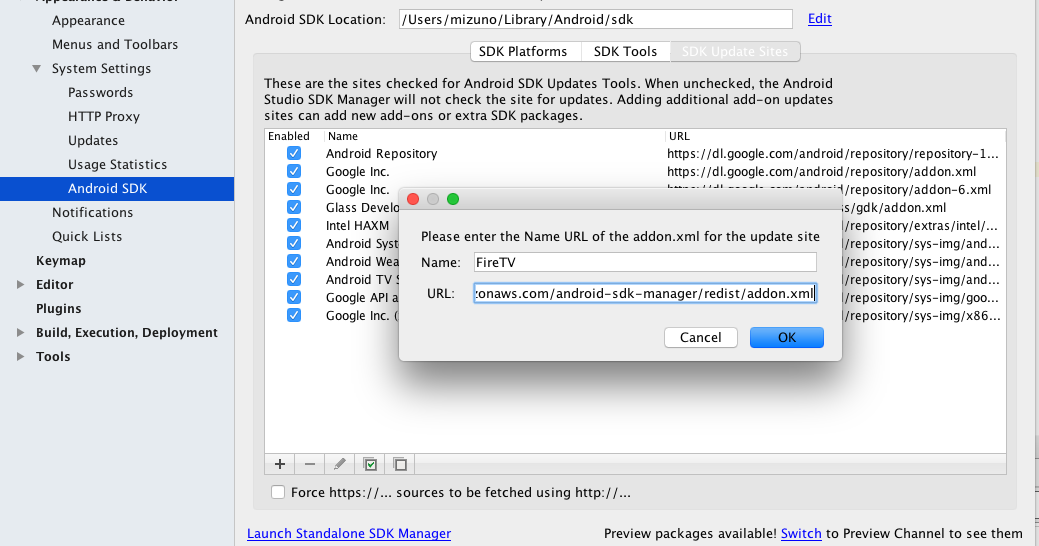 Social Optimization Systems Laboratory: Android : FireTVのセットアップ