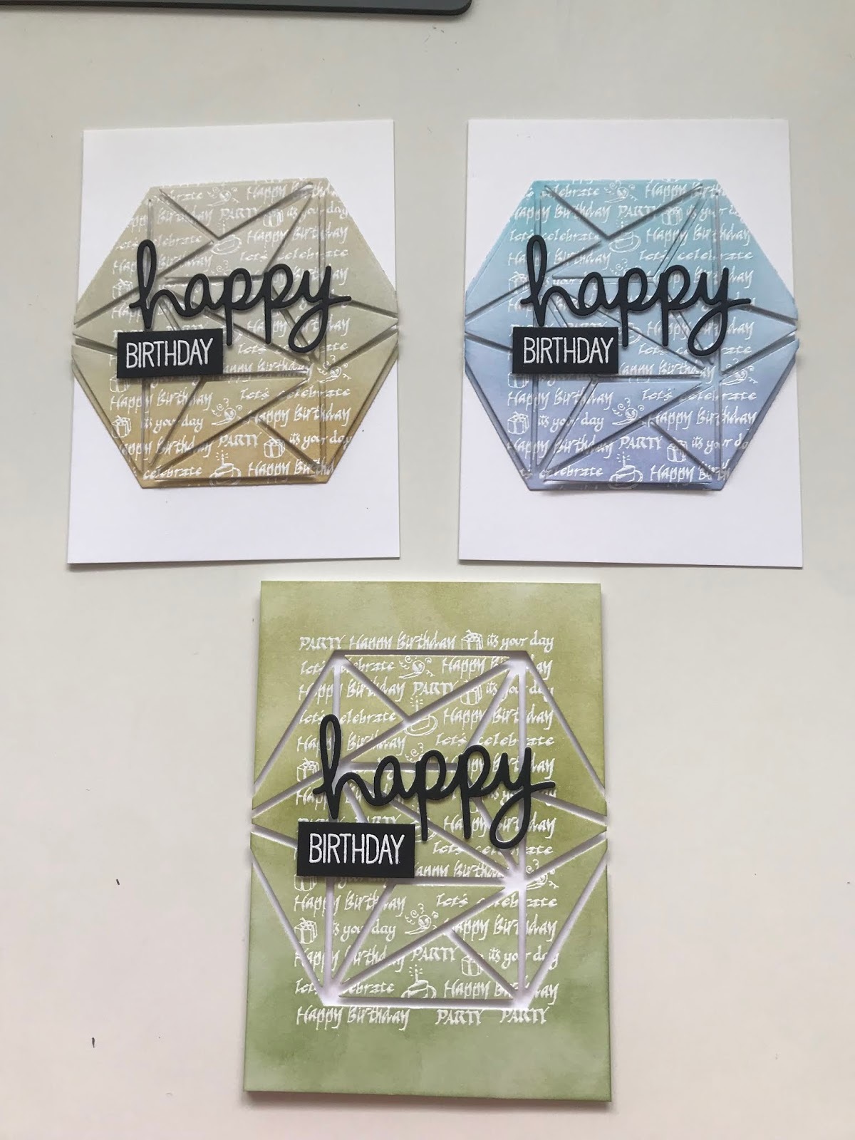 Geometric Birthday Card