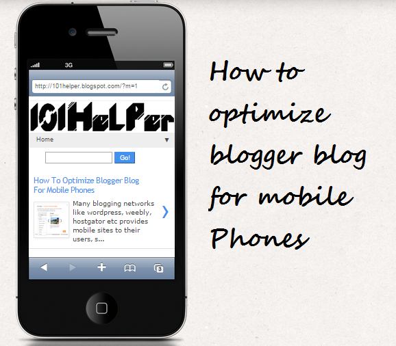 How To Optimize Blogger Blog For Mobile Phones - TheBloggerJet