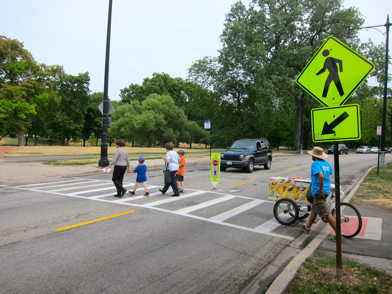 Bike Walk Lincoln Park: Do refuge islands discourage drivers from ...