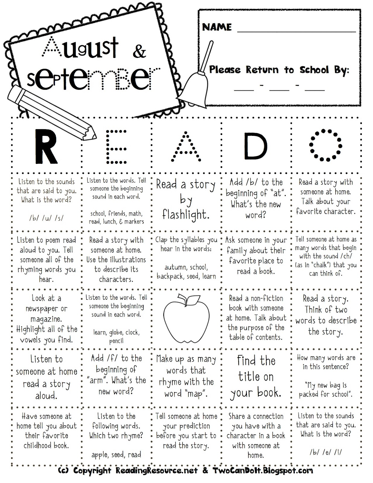 Two Can Do It: READ-O...Updated Version!