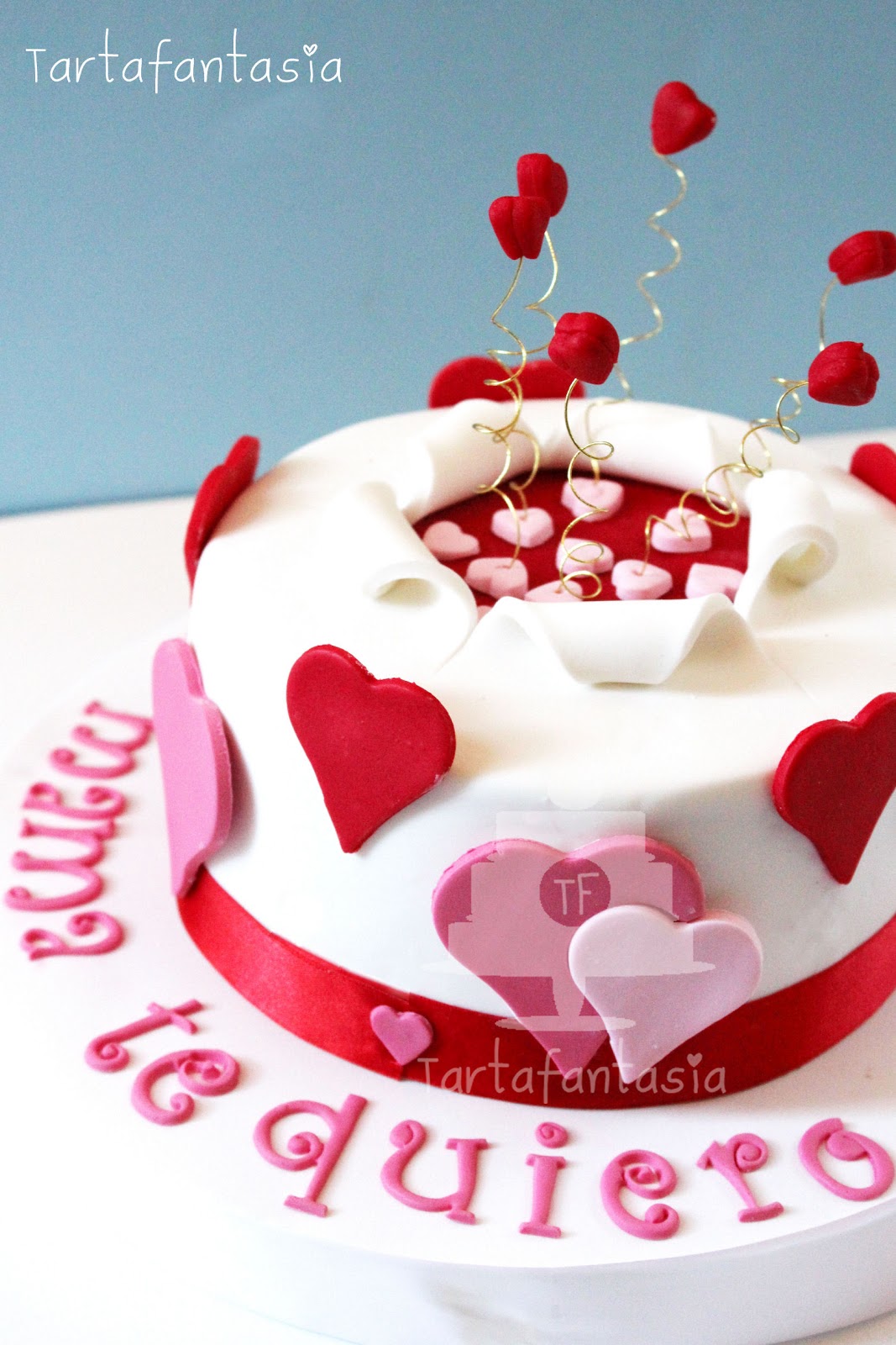 Tarta para Mamá con mucho Corazón - TartaFantasía