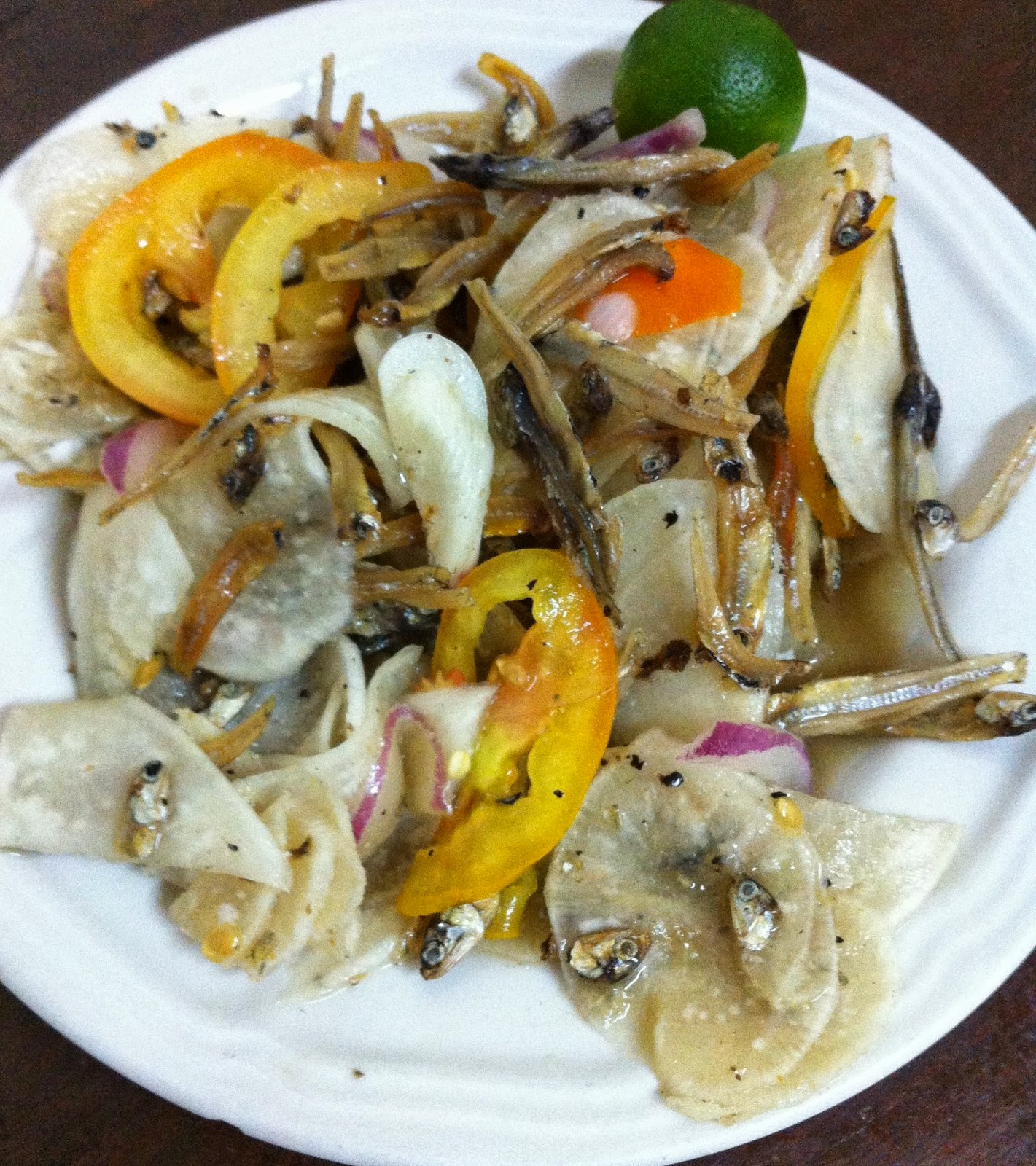 The Easy Kitchen: Ensaladang Dilis Recipe