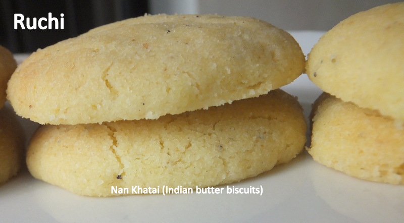 Ruchi: Nan Khatai (Indian butter biscuits)