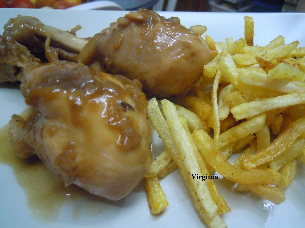 VIRGINIA CONSUSCOSAS: POLLO A LA CERVEZA NEGRA CON THERMOMIX
