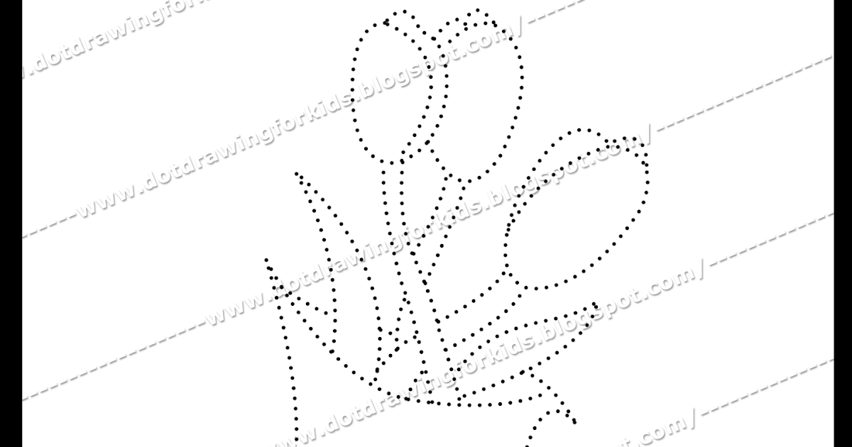 Dot Drawing For Kids: Flower Dotted Drawing, Dotted Drawing, Dot to Dot ...