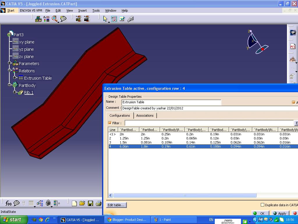 Product Design Engineering: Knowledgeware, Design Table, and Macro in CATIA