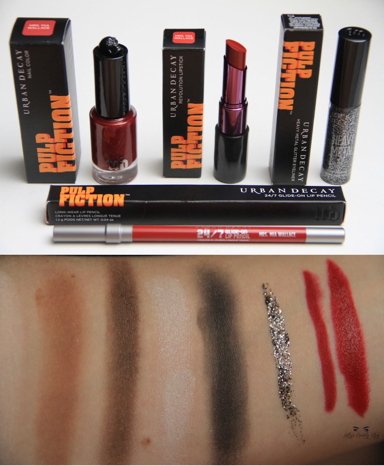 REVIEW / SWATCHES: Urban Decay's Pulp Fiction Range! - Katie Snooks