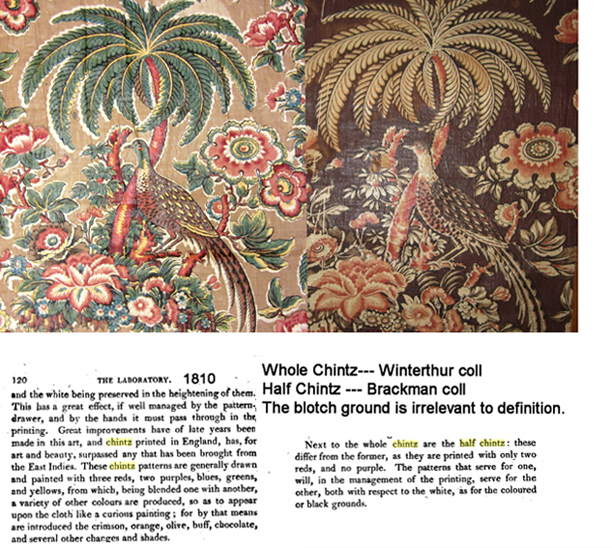 Barbara Brackman's MATERIAL CULTURE: Pheasant & Palm Chintz #2: Half ...
