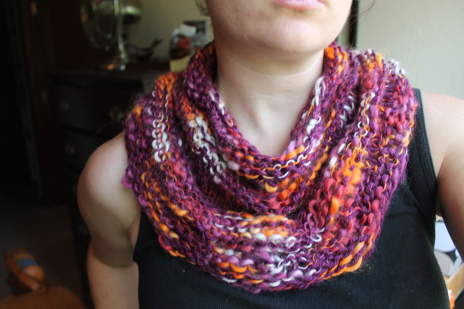 Handmade By Erica: Art Yarn Cowl